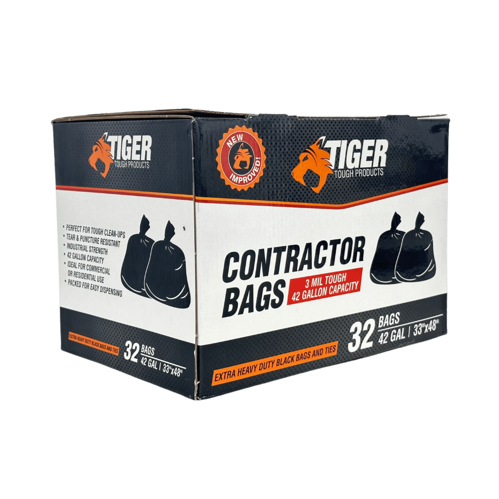 Extra Heavy Duty Contractor Clean-up Bags 3 Mil 42 Gallon